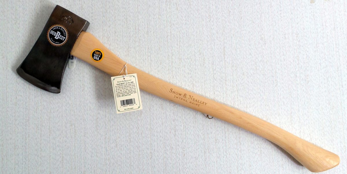 Snow and Nealley “Our Best” 3-1/2 lb. Single Bit Axe – The Working Axes